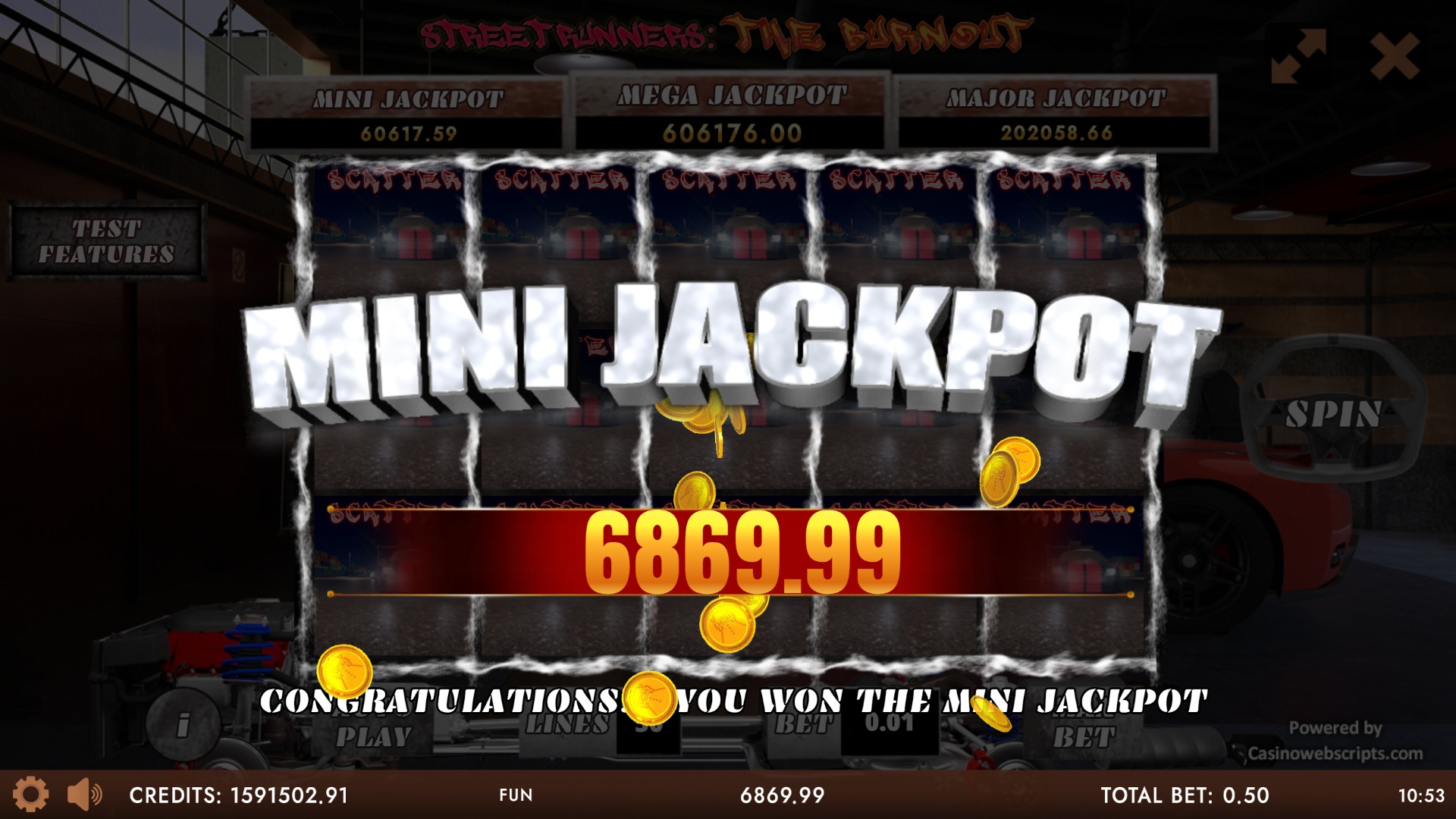 Street Runners - The Burnout - Slot5rs HTML5 Game Casino